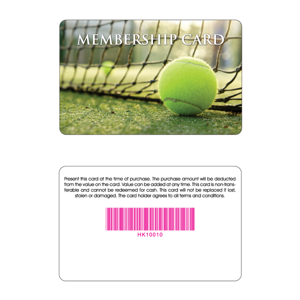 Tennis Club Membership Card - Tennis Ball | EZFacility Store